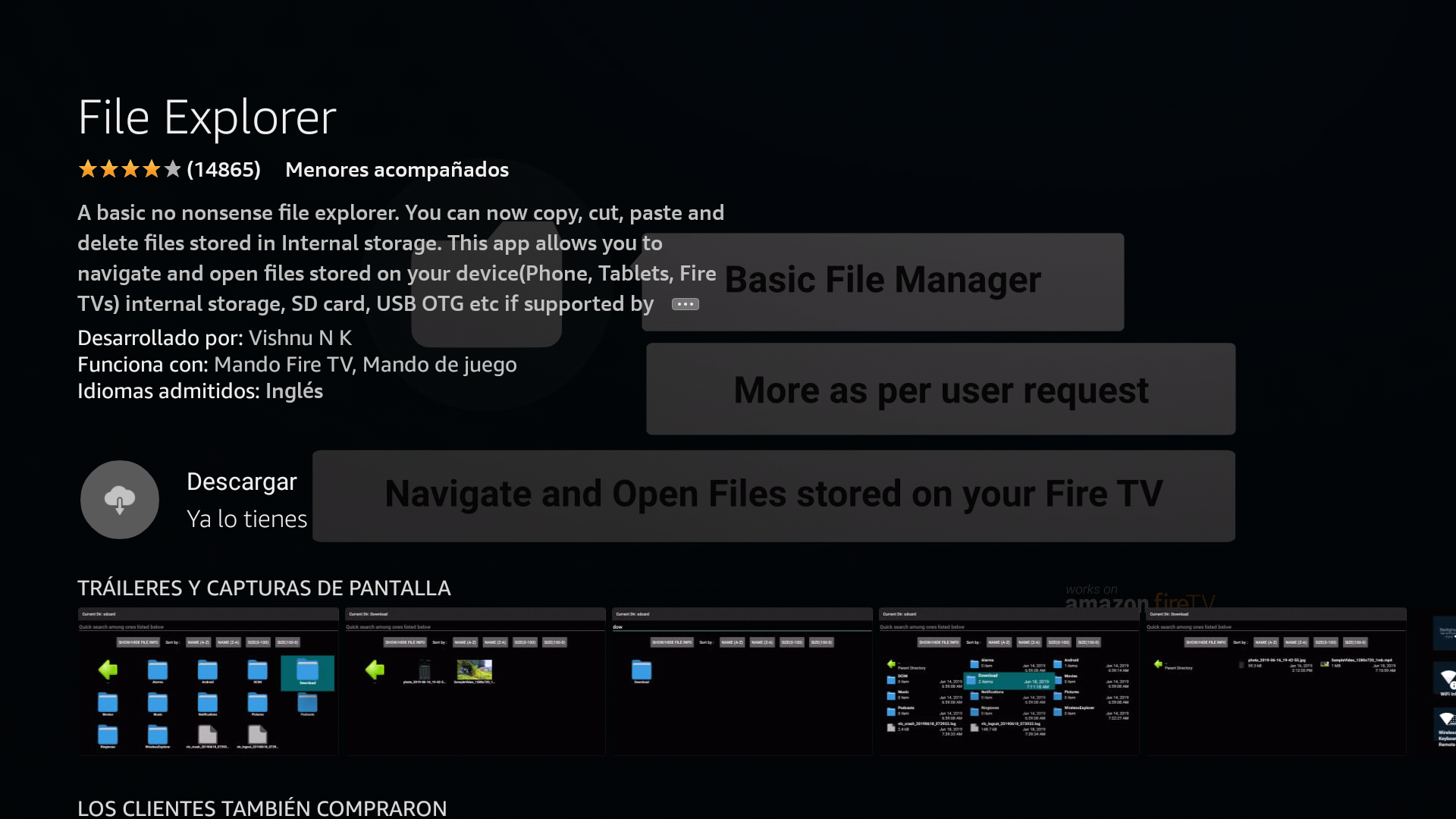 Instalar File Explorer en nuestro Amazon Fire TV Stick – Algo de Linux